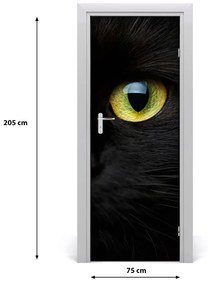 Samolepící fototapeta na dveře Oči kočky 75x205 cm