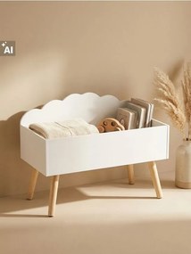 Sinsay - Úložný box ve tvaru obláčku na nožkách - bílá
