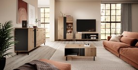 Moderní obývací pokoj Marvin II, dub artisan / antracit