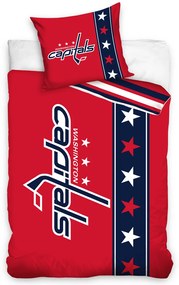 TipTrade s.r.o. Hokejové povlečení  NHL Washington Capitals Belt 140x200 + 70x90