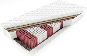 KAC Vícekapsová taštičková matrace s kokosem LAS VEGAS 80x200 cm 19 cm