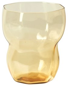 Broste Sklenice na vodu LIMFJORD Amber 250 ml, žlutá barva, sklo