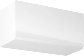 Horní skříňka, bílá / bílý extra vysoký lesk, AURORA G80K