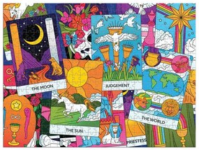 Galison Oboustranné puzzle Major Arcana 500 dílků