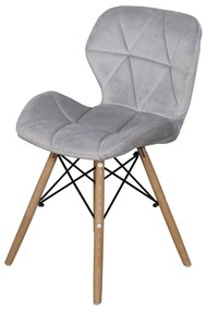 Idea IDEA Jídelní židle ALFA šedý samet