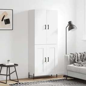 Skříň highboard bílá 69,5 x 34 x 180 cm kompozitní dřevo - Default Title