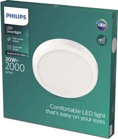 PHILIPS Magneos přisazené LED svítidlo 1x20W bílé / 2000lm / 2700K / I
