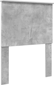 Rám postele Betonově šedá 75 x 190 cm Masivní borové dřevo 3411076