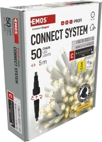 Propojovací vánoční řetěz bez zdroje EMOS Connecting D2AW02 ZY2155 5m teplá bílá