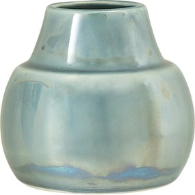 Váza Bloomingville 10,5 cm opalizující modrý