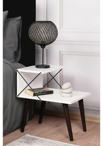 Asir Noční stolek CROSS 55x50 cm bílá AS1030