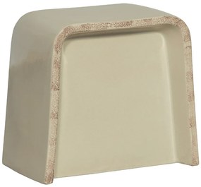 OnaDnes -20% Hoorns Béžový keramický odkládací stolek Fariba 46 x 31 cm