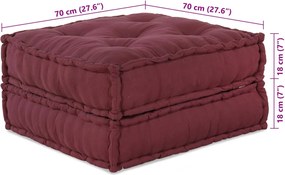 Modulová pohovka Textil Bordó 210 x 140 x 56 cm 3315074