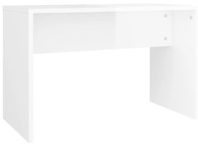 Toaletní stolek sada s LED bílý vysoký lesk kompozitní dřevo - Default Title