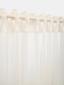 Sinsay - Průhledné záclony na řasící pásce 2 pack - bílá
