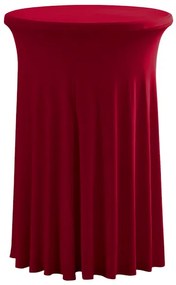 Elastický ubrus SKIRTING na koktejlový bistro stůl 80 cm VÍCE BAREV Barva ubrusu: VÍNOVÁ / CLARET