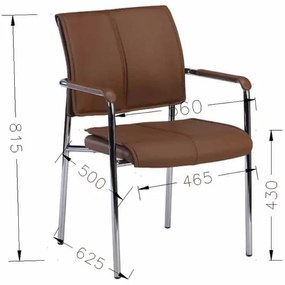Dalenor Konferenční židle Flash (SET 4 KS) syntetická kůže, černá