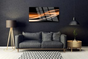 Obraz na skle Abstrakce Vlny Art Umění 125x50 cm