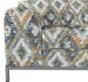 Potah na pohovku IKEA  Kramfors 2-místná barva modrá látka pletený vzor, vzorované