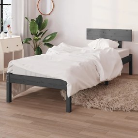 vidaXL Rám postele masivní borovice 90 x 190 cm jednolůžko [810113] Barva: Černá