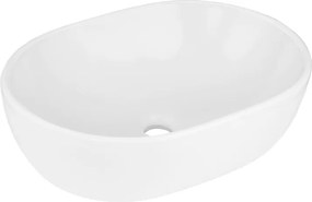Gamma Pino, umyvadlo na desku 480x350x130 mm, bílá lesklá, GMA-UC-PINO