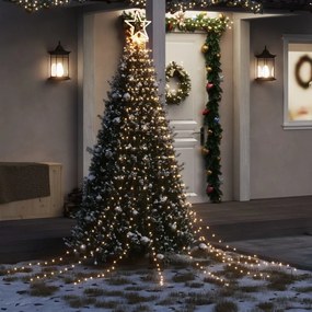 Světla na vánoční stromek 320 teple bílých LED 375 cm - Default Title
