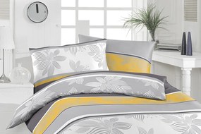 Florella Krepové povlečení Irana Gold Rozměr: 70x90 + 140x200 cm
