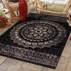 Kusový venkovní koberec Sunny 4417 black 280 x 370 cm