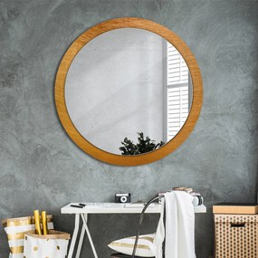 Kulaté zrcadlo s dekorem Kovový povrch fi 100 cm