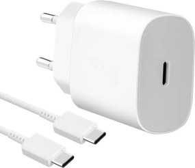 Samsung 25W USB-C nabíječka s kabelem bílá (Bulk)
