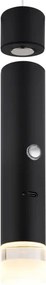 Globo 16060 - LED Stm dotyk nabíjecí svítidlo 2v1 PELO LED/2W/230/5V černá
