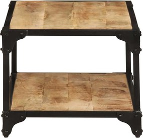 Konferenční stolek 90 x 45 x 35 cm masivní hrubý mangovník 328265