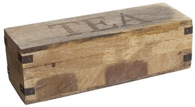 Dřevěný organizér na čaj Mango Wood, 32x10x9, 5 cm