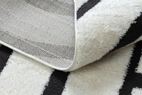 Dywany Łuszczów Kusový koberec Mode 8631 geometric cream/black ROZMĚR: 160x220