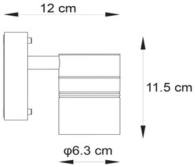 Lucide 14867/05/30 - LED Venkovní nástěnné svítidlo ARNE-LED 1xGU10/5W/230V IP44