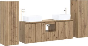 Sada koupelnového nábytku 5 ks Dub artisan 33 x 34,5 x 100 cm 3406002