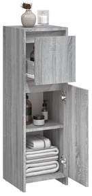 Koupelnová skříňka šedá sonoma 30x30x95 cm kompozitní dřevo - Default Title