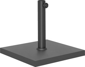 Stojan na slunečníky Outsunny s betonovým plněním pro čtvercové slunečníky s průměrem 38/48 mm – černý | Aosom