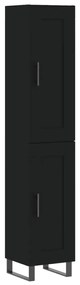 Skříň highboard černá 34,5 x 34 x 180 cm kompozitní dřevo,  3200474