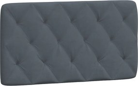 Postel s matrací tmavě šedá 100 x 200 cm samet 3208641