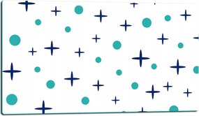 Skleněná Krájecí Deska 52x30 Vzor Tvrzené Sklo 7v1