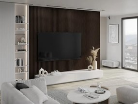 Mexen Lam-B, akustické stěnové lamely 275 × 30 cm, HDF deska 4 mm, technická dýha, eben hnědý, S100-275307-3015-022