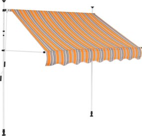 vidaXL Ručně zatahovací markýza 200 cm [43220] Barva: antracitová