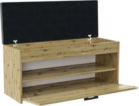 FALCO Botník se sedákem Pargas dub artisan