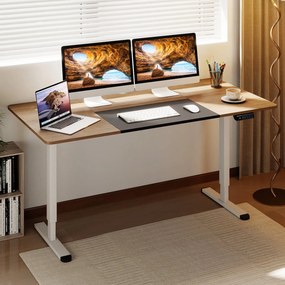 Costway Elektrický stojánek výškově nastavitelný stůl ergonomický stojánek