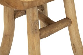 Stolička Teak 42 cm z masivu hnědá