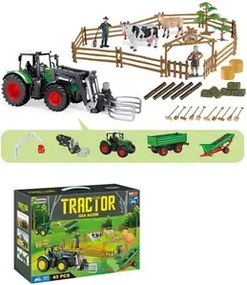 MaDe 16353 Traktor s farmou a příslušenstvím, 45 kusů / od 3 let