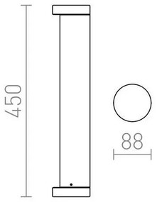 RED - Design Rendl - R11171 - LED Venkovní lampa SONET LED/7W/230V IP54 antracit
