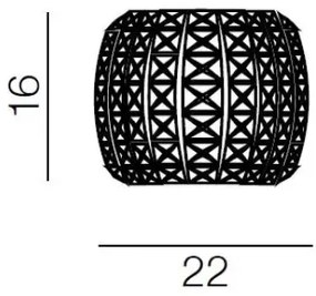 Designové nástěnné svítidlo Sophia