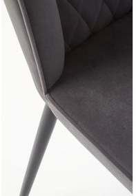Jídelní židle Rosa, šedá / černá